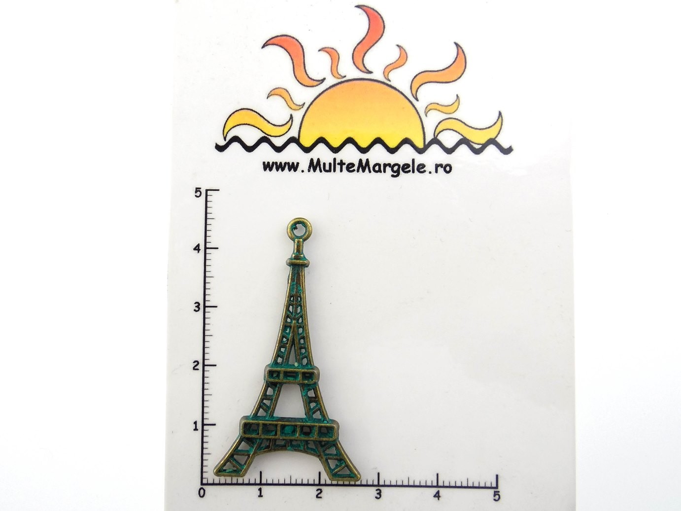 Pandant patinat Turnul Eiffel - Multe Margele